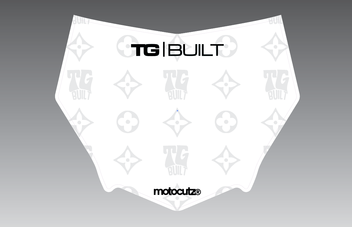 TG Built X MotoCutz MX Plate Decal